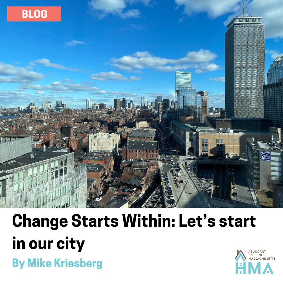 Change Starts Within: Let’s start in our city - Abundant Housing ...